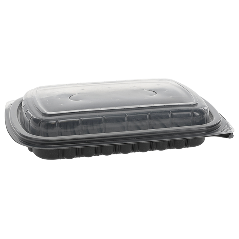 16.6" x 7.1" x 2.1" Hot BBQ Half Rib Food Display Takeout Container ...