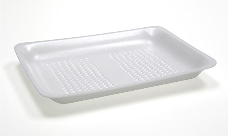 8D Polystyrene Foam Processor Tray with SAP Pad | Pactiv Evergreen