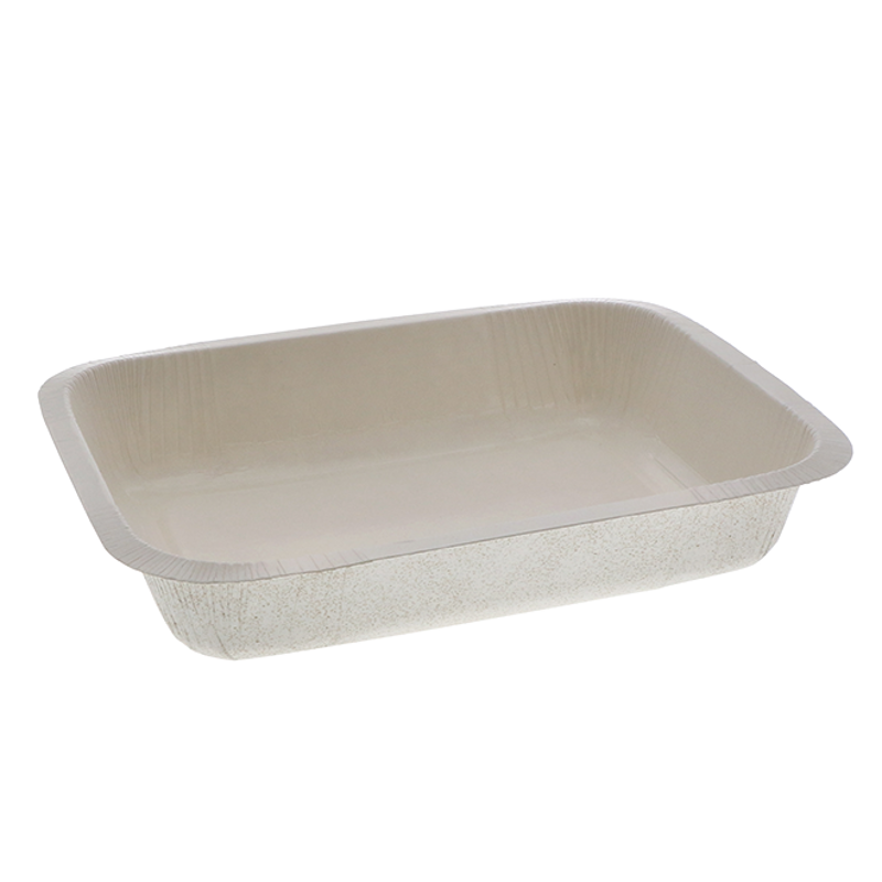 36.7 oz. PFAS-Free Pressware Classic Stoneware Dual-Ovenable Paperboard ...