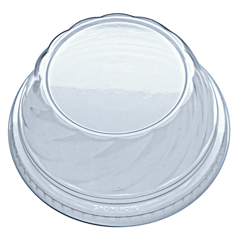 Recycled Plastic Dome Lid with No Hole | Pactiv Evergreen