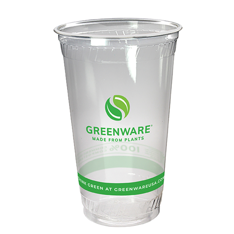 24 oz. Compostable PLA Cold Drink Cup with Print | Pactiv Evergreen