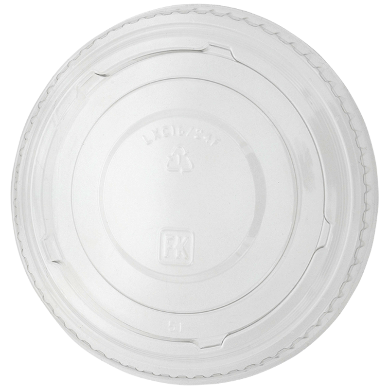 PET Flat No Slot Lid for 16/24F oz. Cups | Pactiv Evergreen