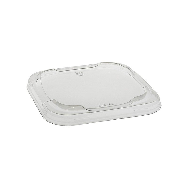 Flat Recessed Lid For 4" Recycled Plastic Square Container | Pactiv ...