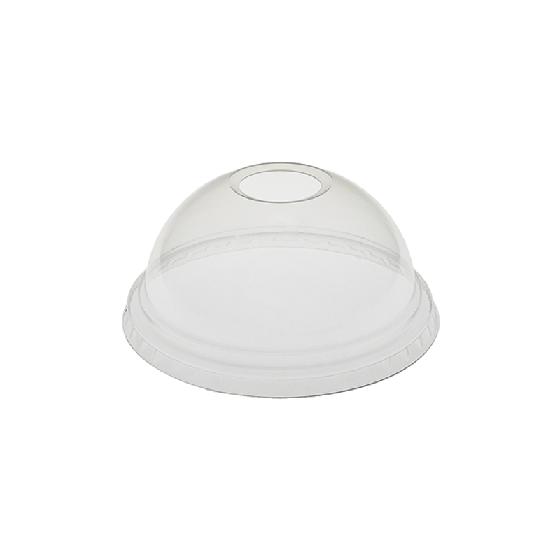 PP Dome Lid with Hole for "A" Size Cold Drink Cup | Pactiv Evergreen