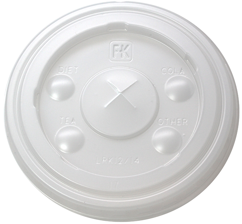 RK 12/14 oz. Polystyrene, X-Slot Lids with Flavor Buttons | Pactiv ...