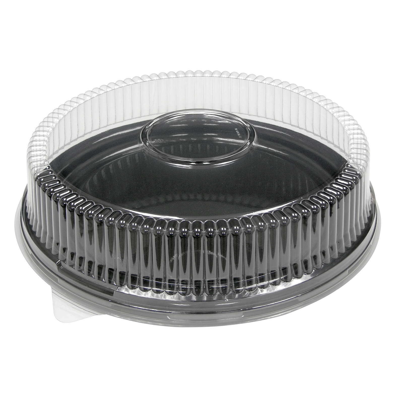 18” Round Platter with PET Fluted Dome | Pactiv Evergreen