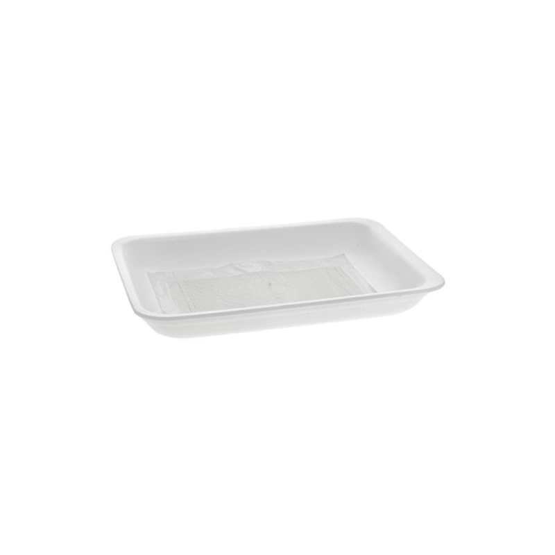 3P Polystyrene Foam Processor Tray with Pouch Pad | Pactiv Evergreen