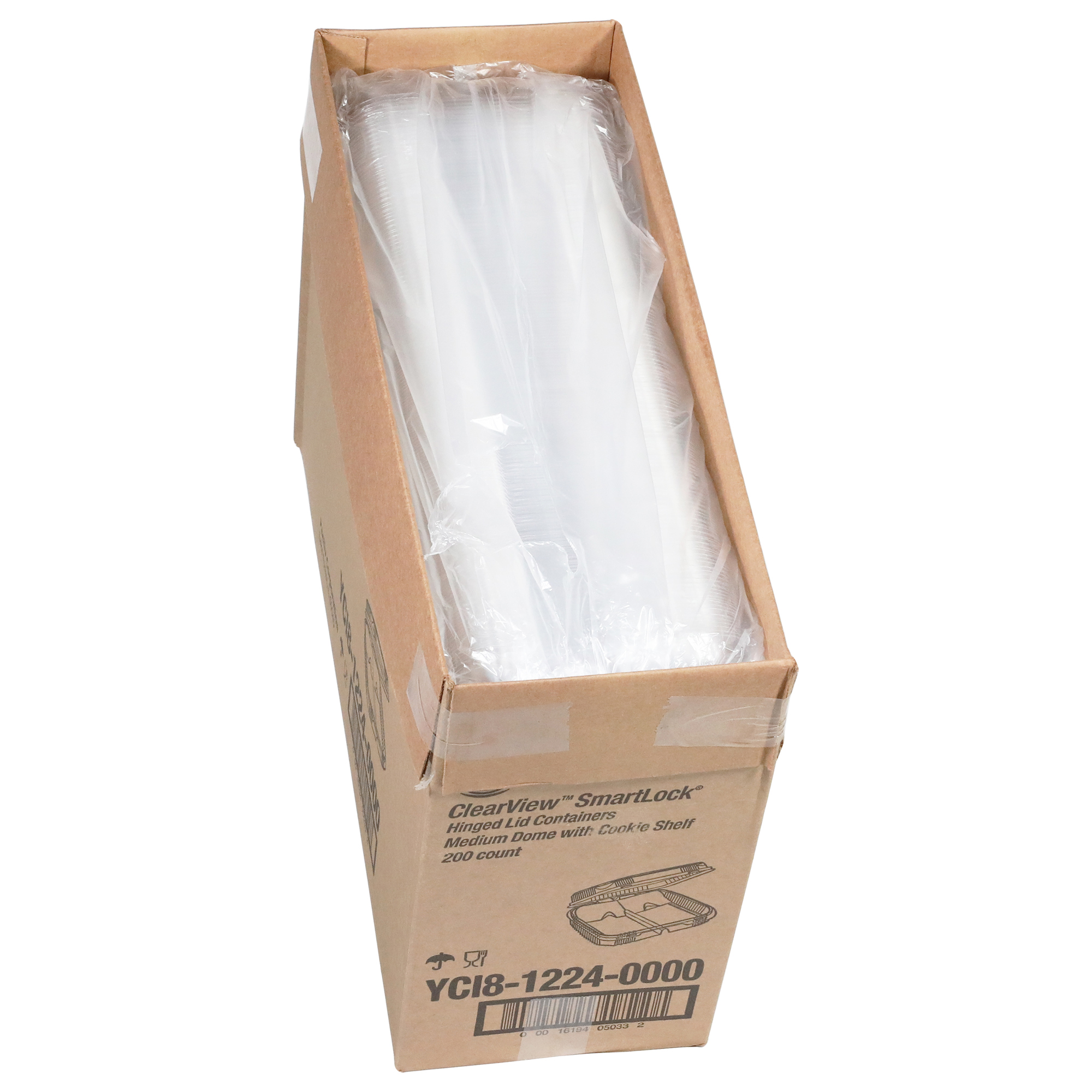 ClearView™ SmartLock® Cookie Container with Cookie Shelf, Clear, 200 ct ...