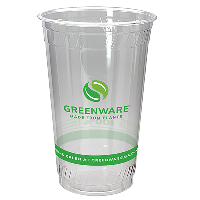20 oz. Compostable PLA Cold Drink Cup with Print | Pactiv Evergreen