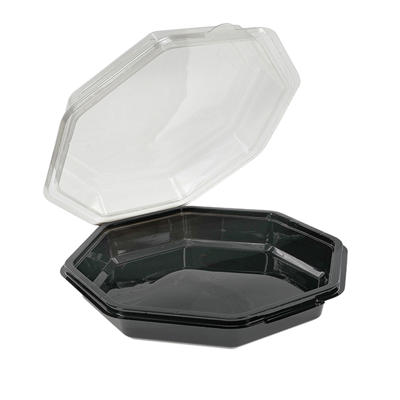 30 oz. Dual-Color PET Hinged Octagon | Pactiv Evergreen