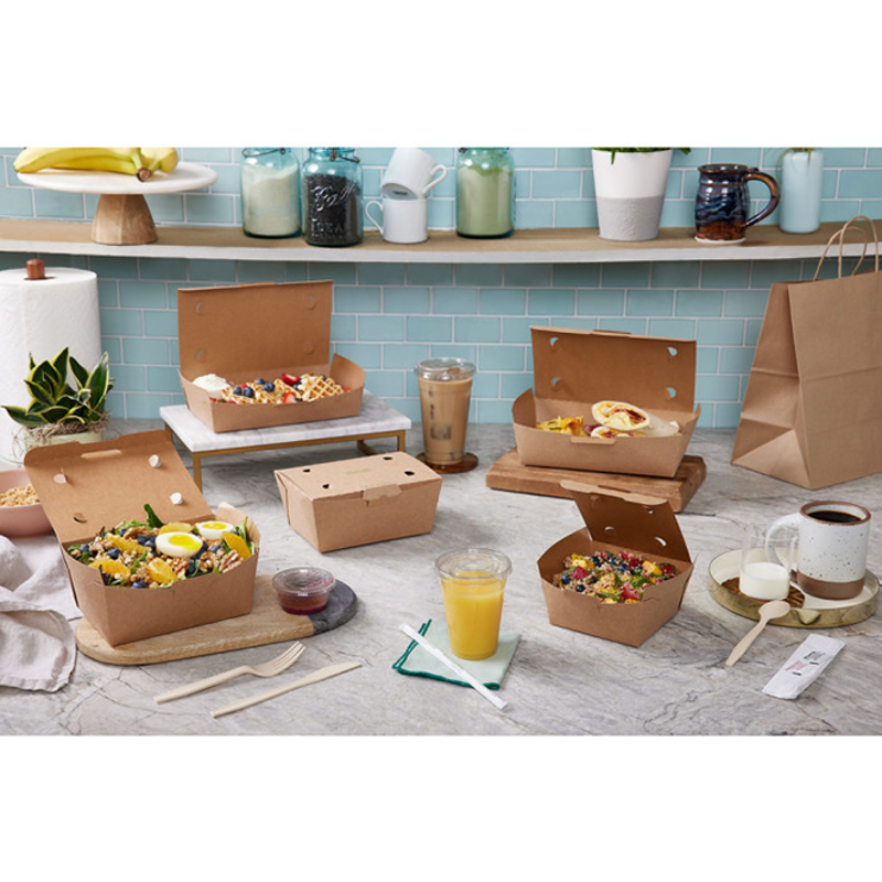 EarthChoice Tamper Evident Paper OneBox Kraft Kit | Pactiv Evergreen